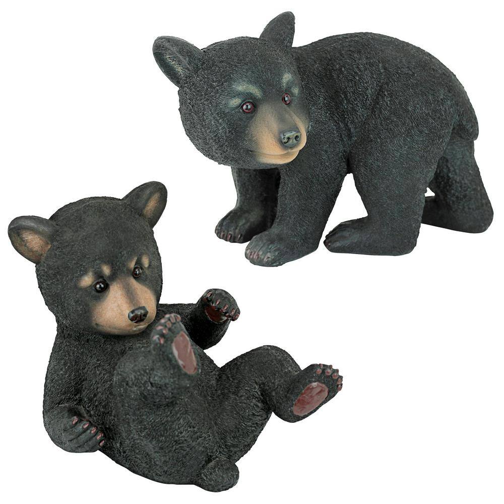 Design Toscano Roly Poly Bear Cub Statue Set (2-Piece) QM92592800 - The ...