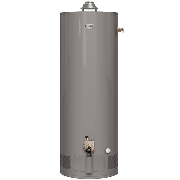 Richmond 40 gal. Tall 6 Year 40,000 BTU Natural Gas Rich Water Heater ...