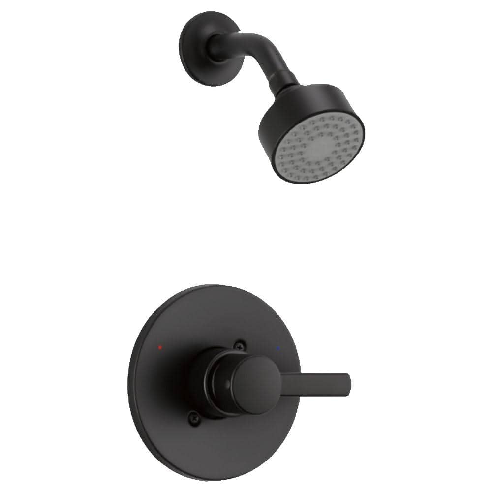Peerless Precept 1-Handle Wall-Mount Shower Faucet Trim Kit in Matte ...