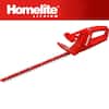 Homelite 12V Lithium 18 in. Cordless Hedge Trimmer with Internal 2.5 Ah ...