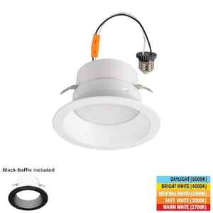 Commercial Electric 5 in./6 in. Deep Baffle Retrofit Extra Black Baffle ...