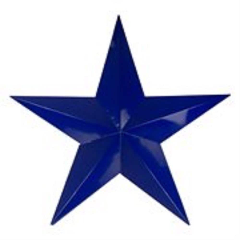 DAK TF13021-N 3 Sq. Ft. Navy Blue Country Rustic Star Indoor/Outdoor ...