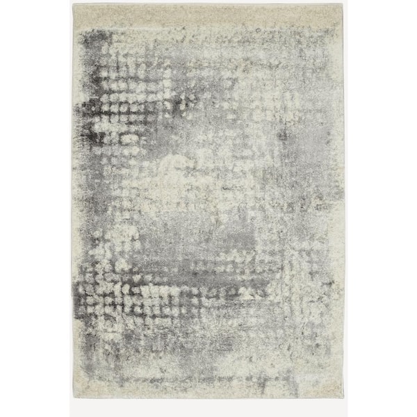 MILLERTON HOME Aria Gray 5 ft. x 8 ft. Ombre French Country Area Rug ...