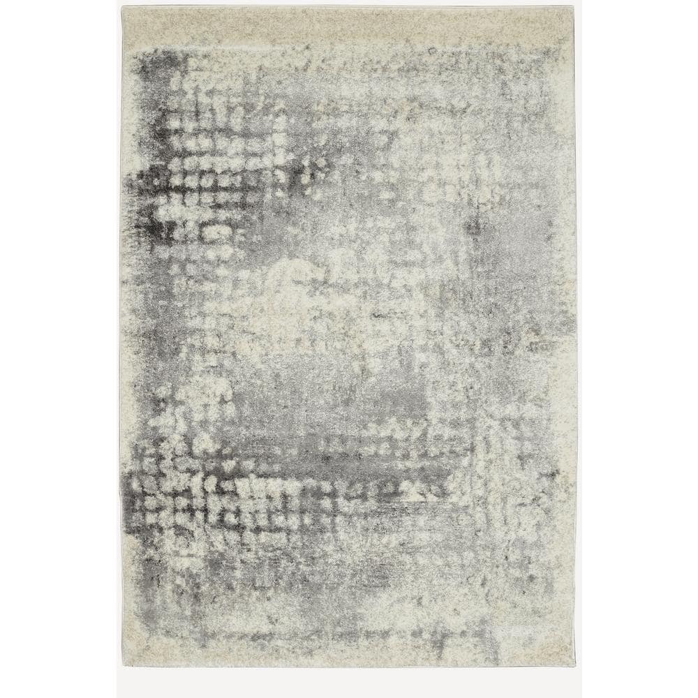 MILLERTON HOME Aria Gray 9 ft. x 13 ft. Ombre French Country Area Rug MIL4718810X13 - The Home Depot