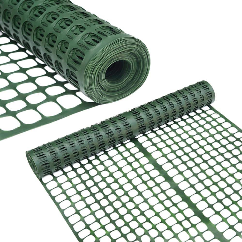 Abba Patio 4 ft. H x 100 ft. L Recyclable Plastic Garden Fence Safety ...