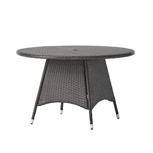 SAFAVIEH Akita Light Brown Folding Rattan Outdoor Dining Table PAT7503D ...