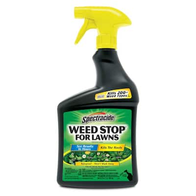 Spectracide 40 oz. Weed Stop for Lawns Concentrate Lawn Weed Killer HG ...