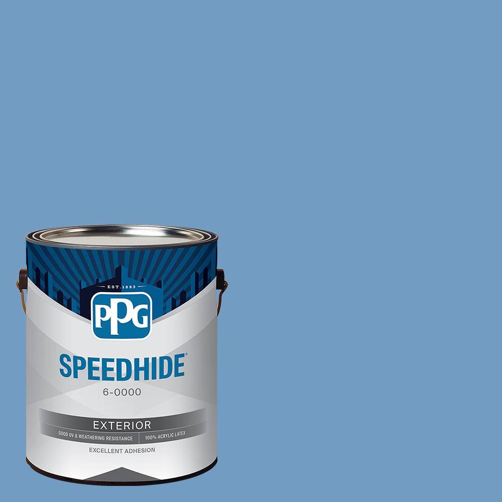 Reviews for SPEEDHIDE 1 gal. PPG1161-4 Blue Promise Satin Exterior ...