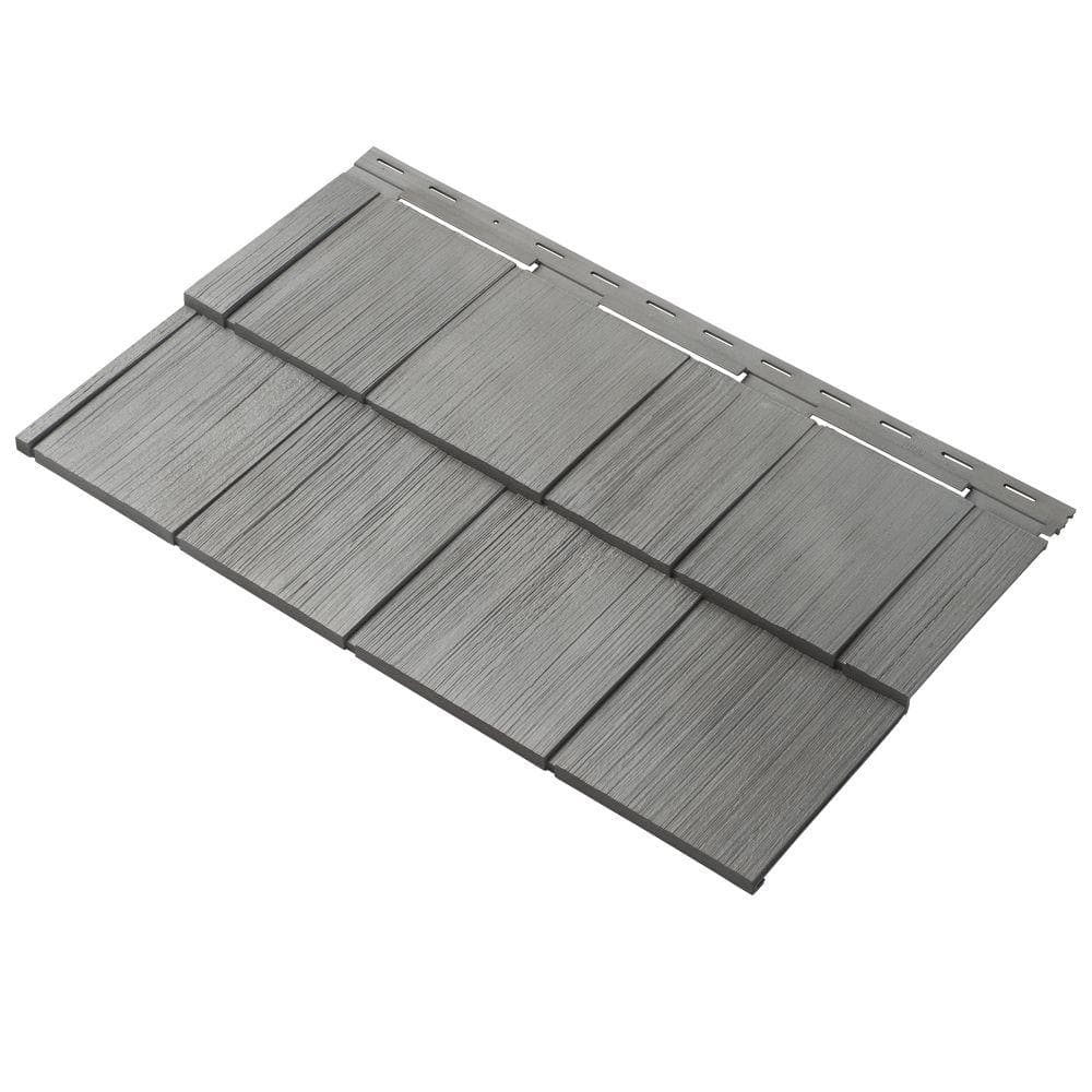 Ply Gem Cedar Dimensions Shingle 24 In Polypropylene Siding Sample In ply-gem-cedar-dimensions-shingle-24-in-polypropylene-siding-sample-in