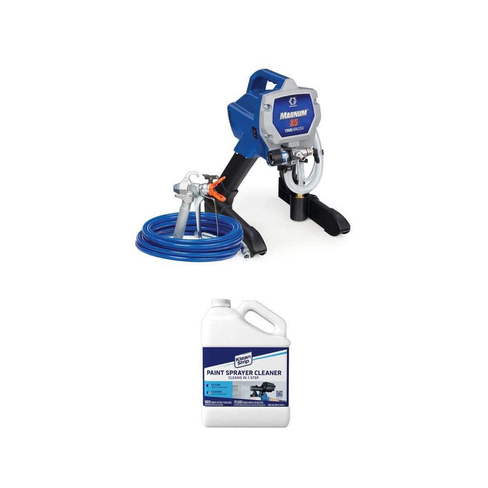 Magnum X5 Airless 3000 PSI Paint Sprayer and 1 Gal. Sprayer Cleaner ...