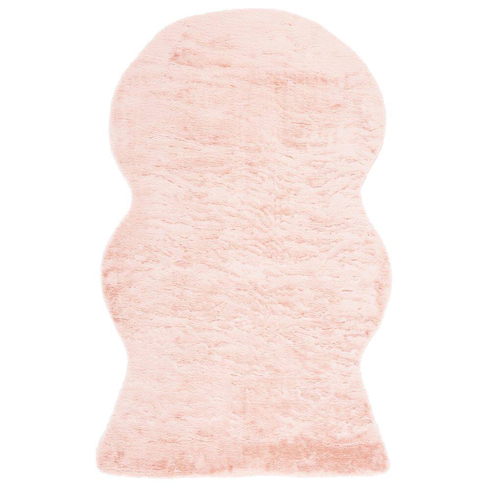SAFAVIEH Faux Sheep Skin 5 ft. x 8 ft. Light Pink Flokati Solid Color ...