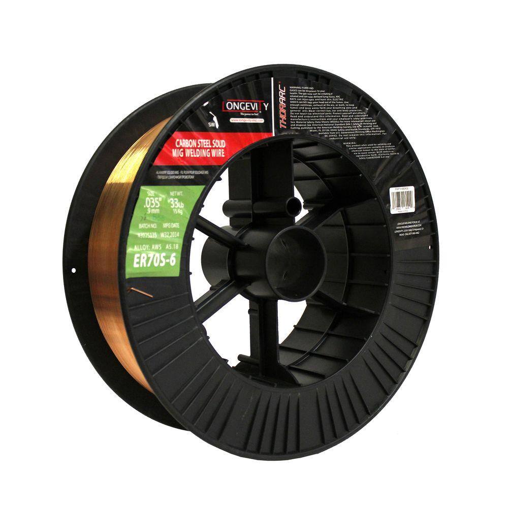 Longevity Thor Arc 33 lb. Carbon Steel Solid Welding Wire-880430 - The ...