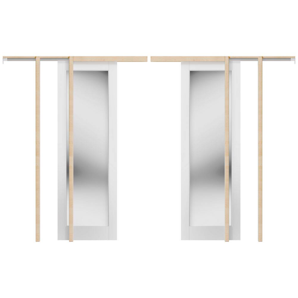 Have a question about TENONER 30 in. x 80 in. 1-Lite Mirror Glass White ...