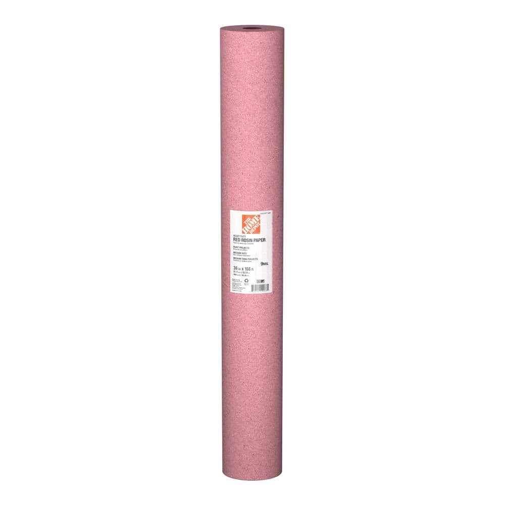 The Home Depot 36 in. x 166 ft. Heavyweight Red Rosin Builders Paper ...