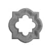 Coraform Quatrefoil 22 in. x 22 in. x 2-1/2 in. Gray Composite Moulding ...