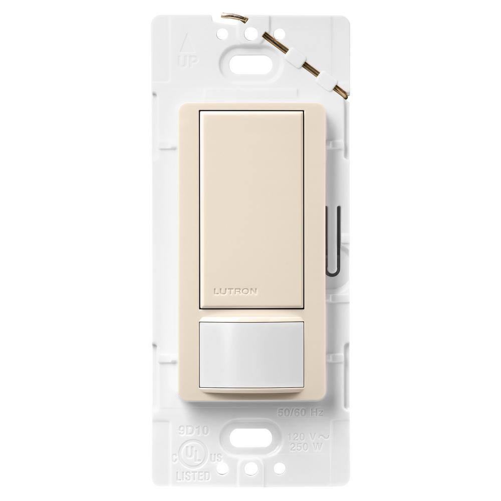 Lutron Maestro Motion Sensor Switch, 2 Amp/Single-Pole, Light Almond ...