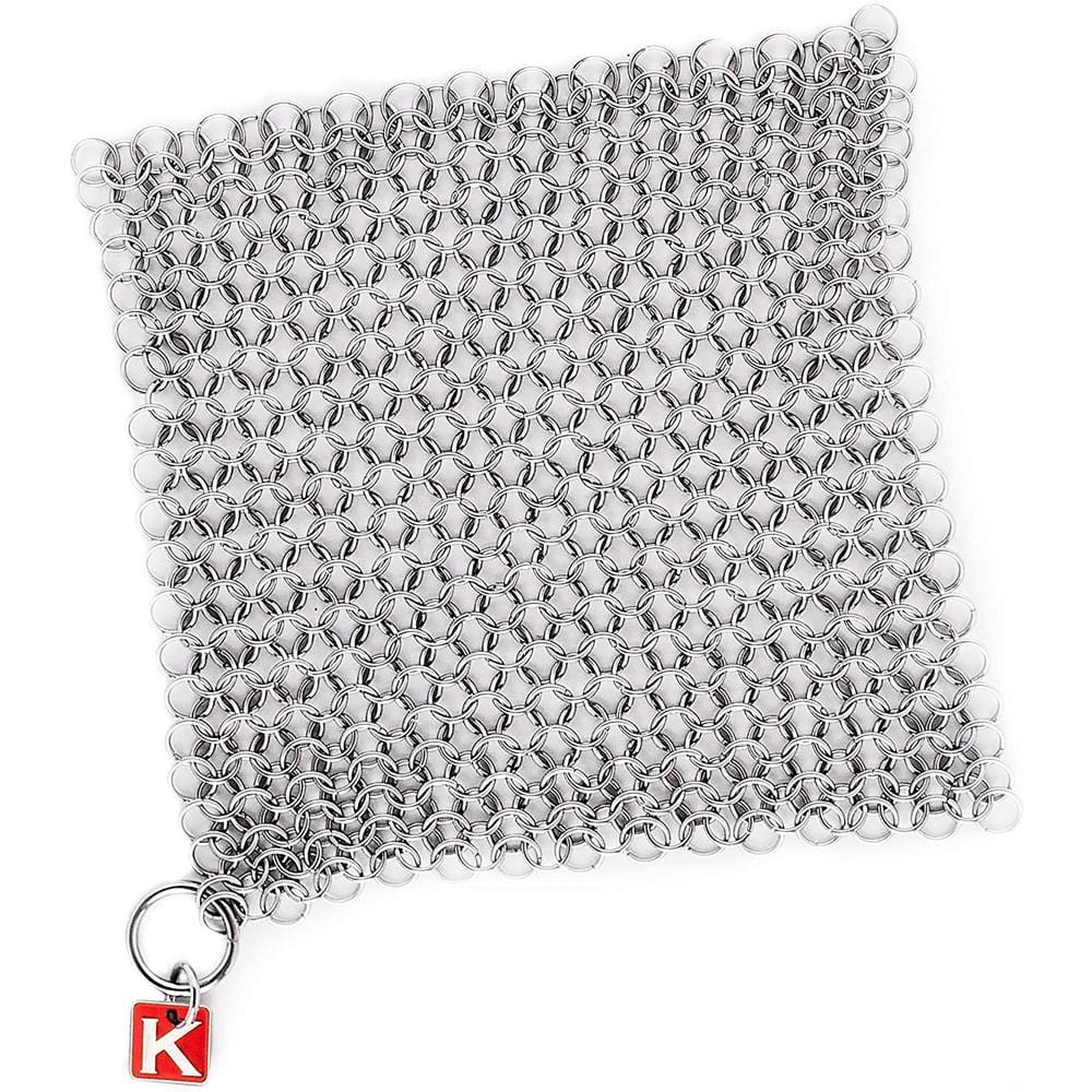 KNAPP MADE PRODUCTS LLC Small Ring Chainmail Scrubber SM6X6-615LP - The ...