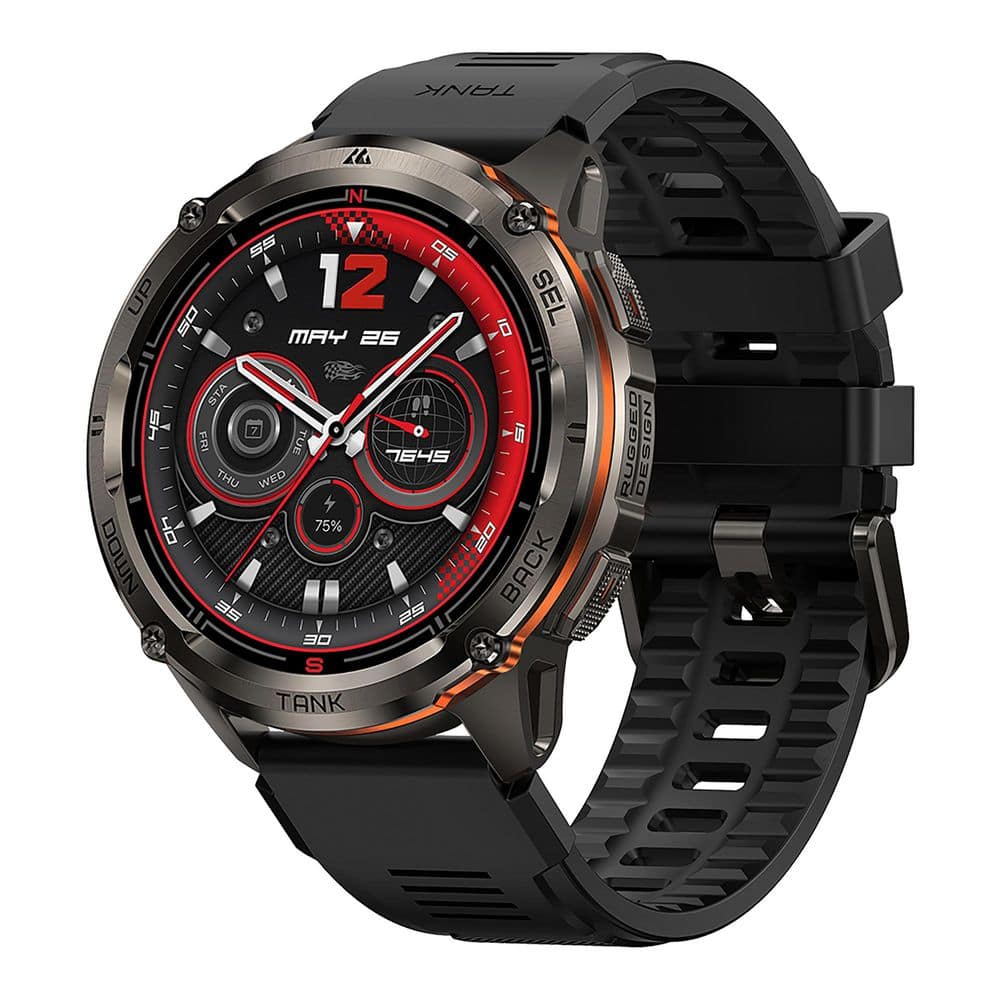 TANK T3 Ultra 2 AMOLED GPS Smartwatch 1.89 x 0.54 in. Black P-TU001-B ...
