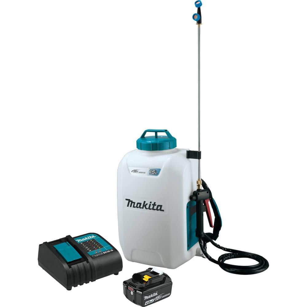 Makita 18V LXT Lithium-Ion Cordless 4 Gal. Backpack Sprayer Kit (4.0Ah ...