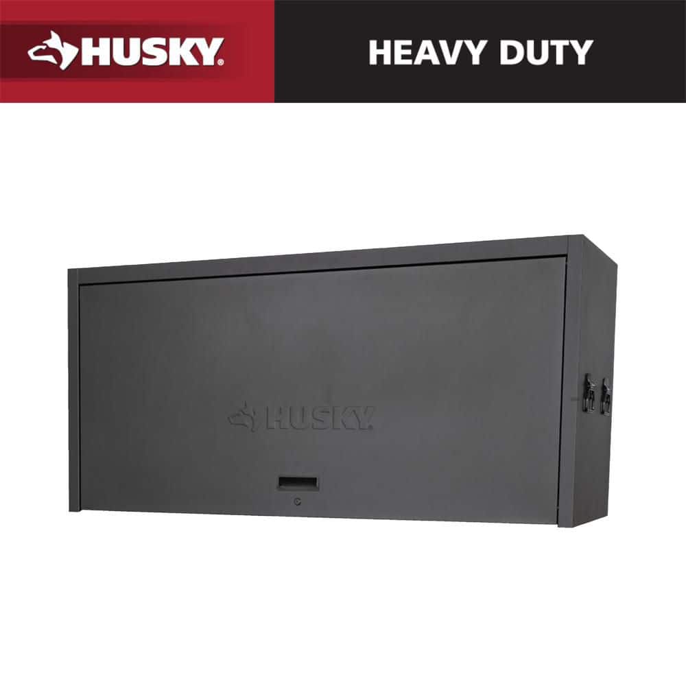 Husky Modular Tool Storage Heavy Duty 62 in. W x 24 in. D Matte Black ...