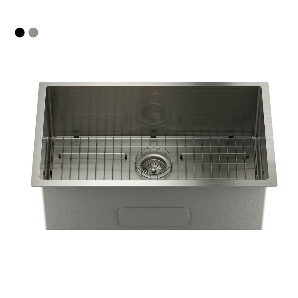 CASAINC Stainless Steel Sink 30 in. 16-Gauge Single Bowl Undermount ...
