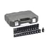 GEARWRENCH 3/8 in. Drive 6-Point Metric Standard & Deep Impact Socket Set (29-Piece) 84925N ...