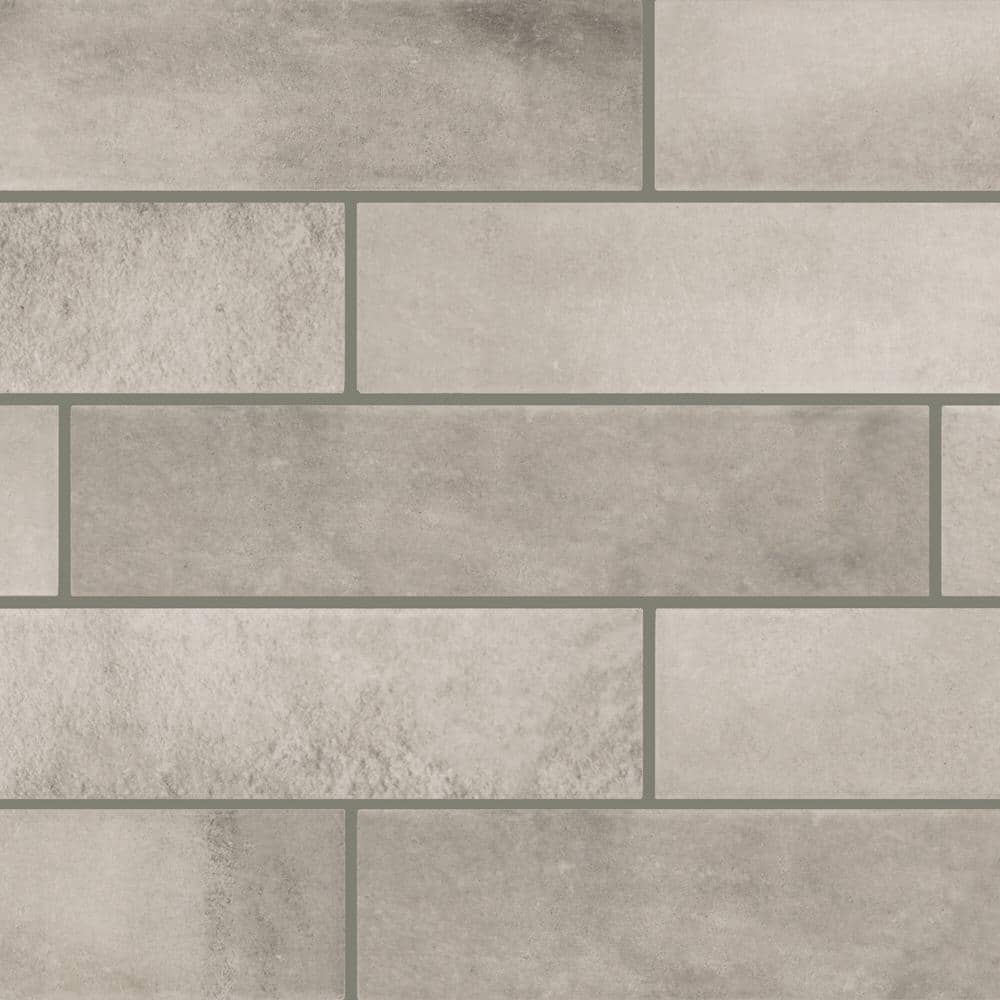 Marazzi Cotto Revival Ash 2 in. x 9 in. Matte Porcelain Floor and Wall ...