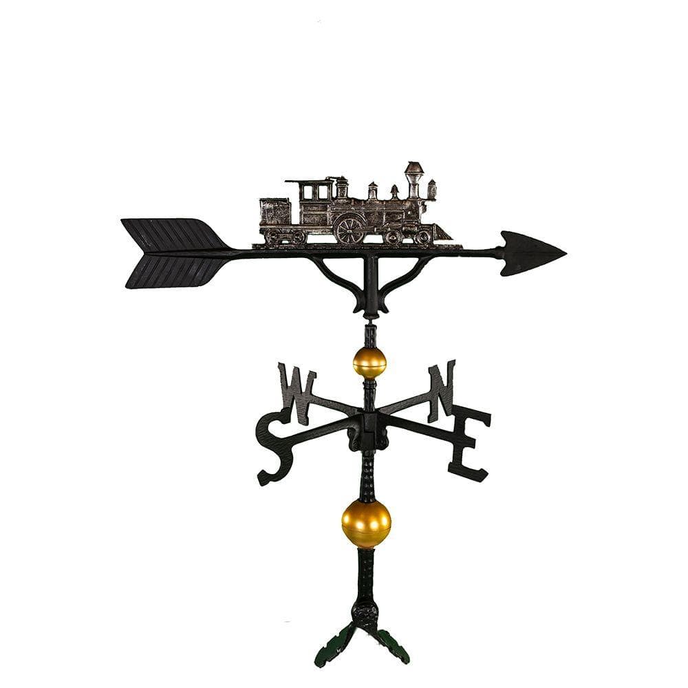 Montague Metal Products 32 in. Deluxe Swedish Iron Train Weathervane WV ...