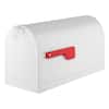 Architectural Mailboxes MB2 White, Large, Steel, Post Mount Mailbox ...