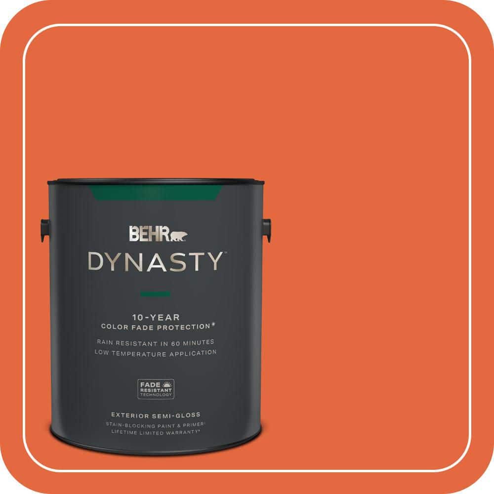 BEHR DYNASTY 1 gal. #P190-6 Emergency Zone Semi-Gloss Exterior Stain ...