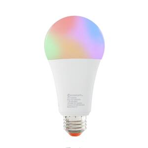 EcoSmart 60-Watt Equivalent Smart A19 Color Changing CEC LED Light Bulb ...