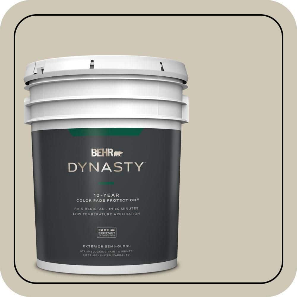 BEHR DYNASTY 5 gal. #PPU8-16 Coliseum Marble Semi-Gloss Exterior Stain ...