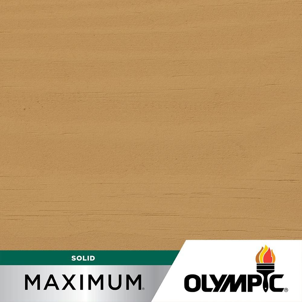 Olympic Maximum 1 gal. SC-1067 Rawhide Solid Color Exterior Stain and ...