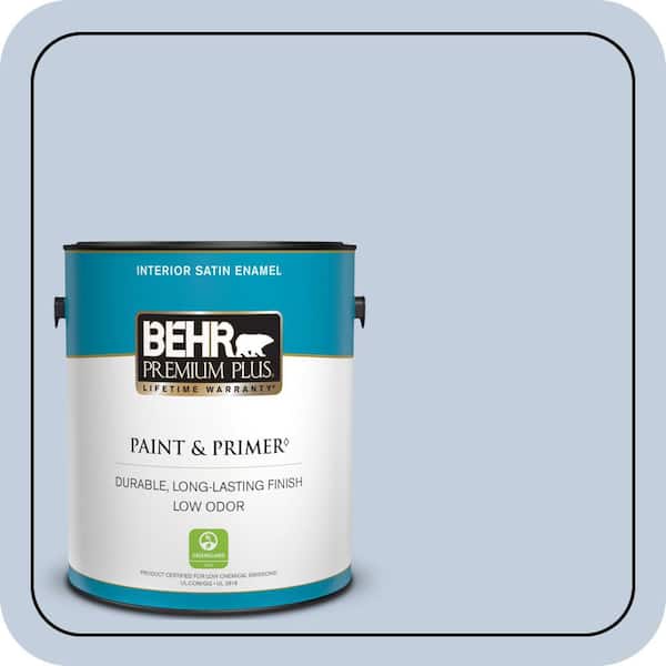 BEHR PREMIUM PLUS 1 gal. #PPU15-17 Monet Satin Enamel Low Odor Interior ...