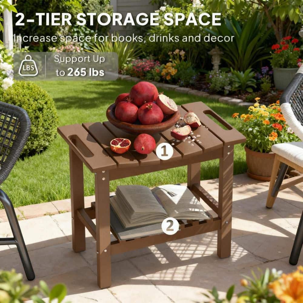 HDPE Outdoor Storage Stool, Waterproof Shower Stool with Handle, Non ...