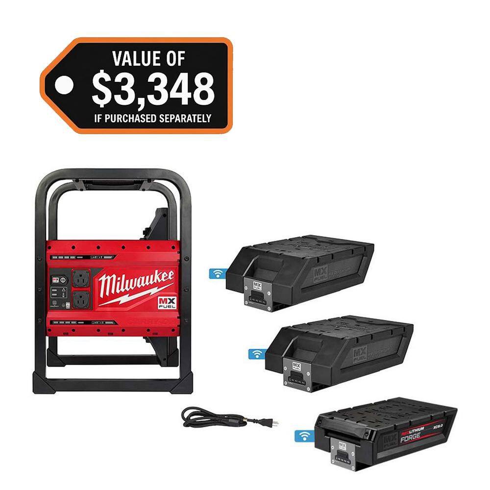 Milwaukee MX FUEL 3600-Watt/1800-Watt Lithium-Ion Battery Powered Push ...