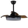 Bella Depot 36 in. LED Black Retractable Ceiling Fan with Light and ...