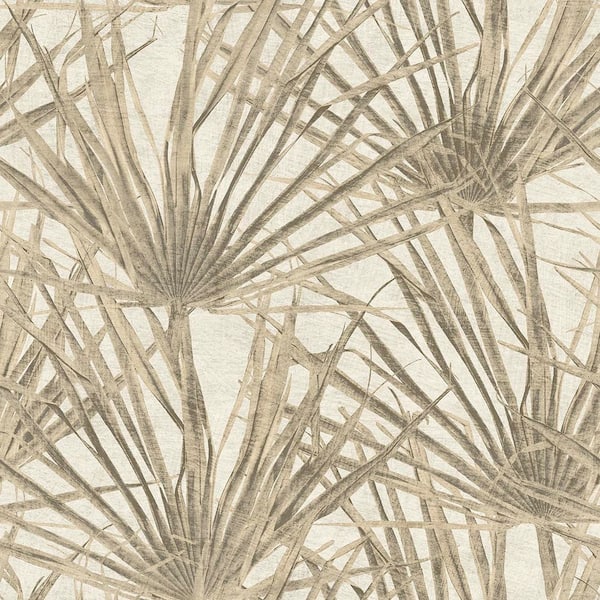 Veer Decor Palm Cream Wallpaper Sample 8250-AF1-S - The Home Depot