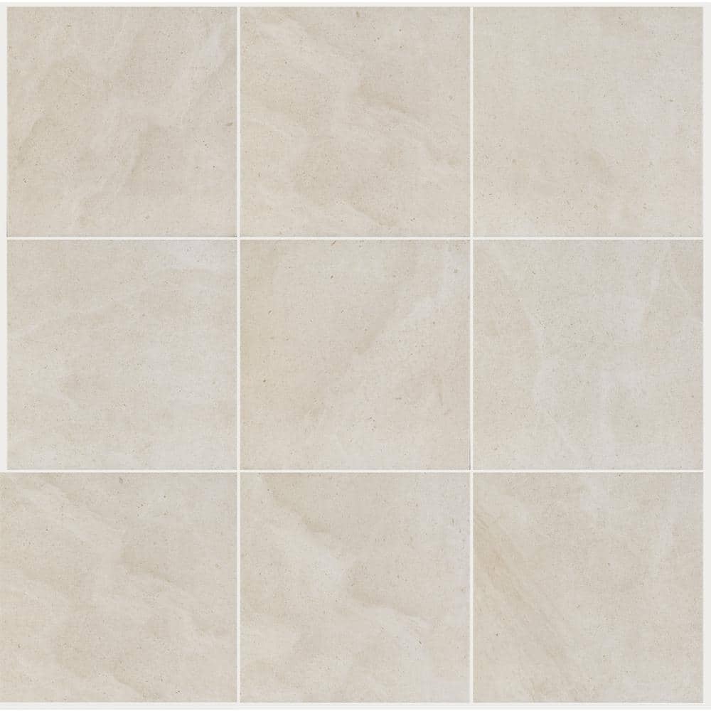 Florida Tile Home Collection Sahara Creme 12 in. x 12 in. Porcelain ...