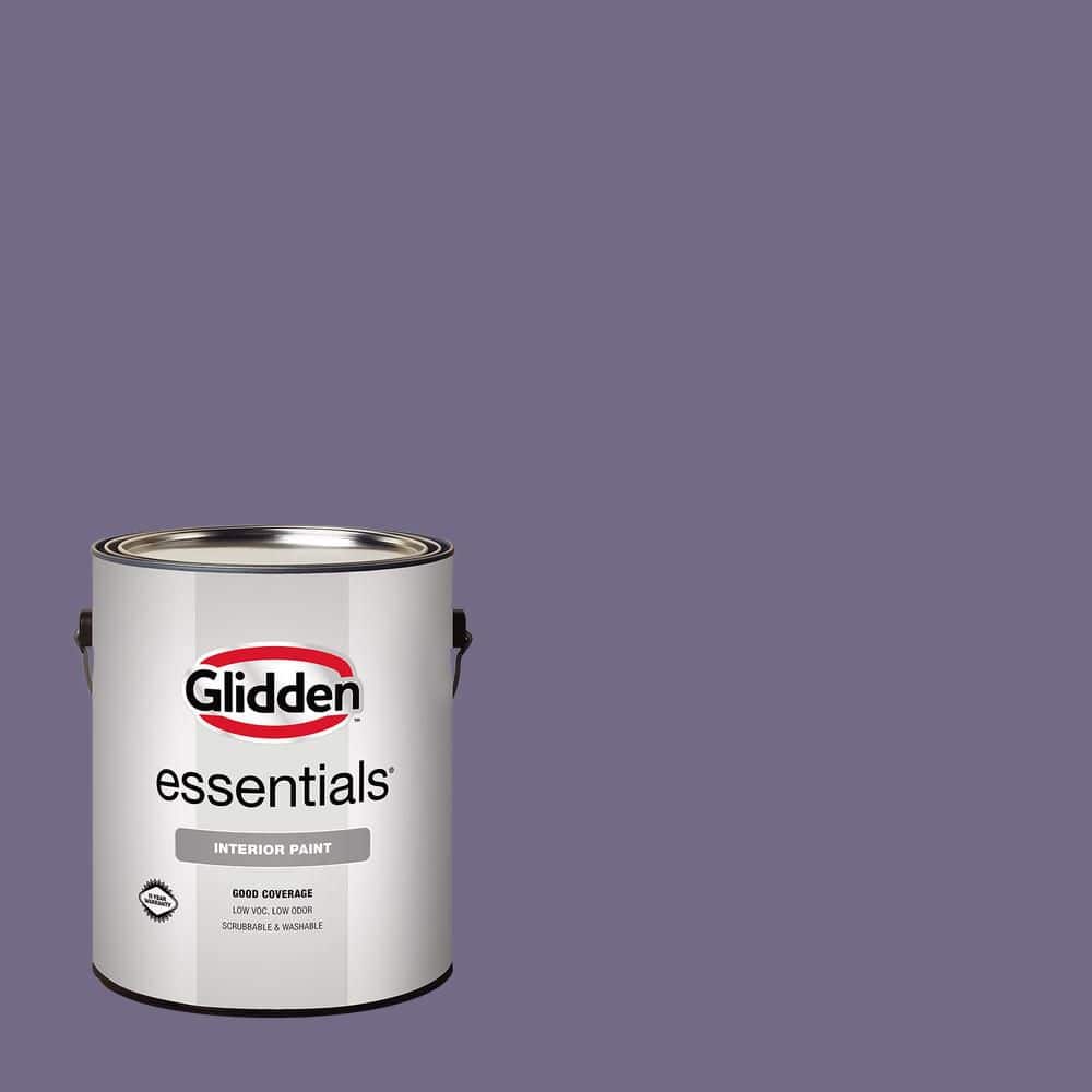 Glidden Essentials 1 gal. PPG1174-6 Purple Rain Semi-Gloss Interior ...