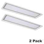 Commercial Electric Victoria 48 in. x 10 in. Satin Nickel and Slate ...