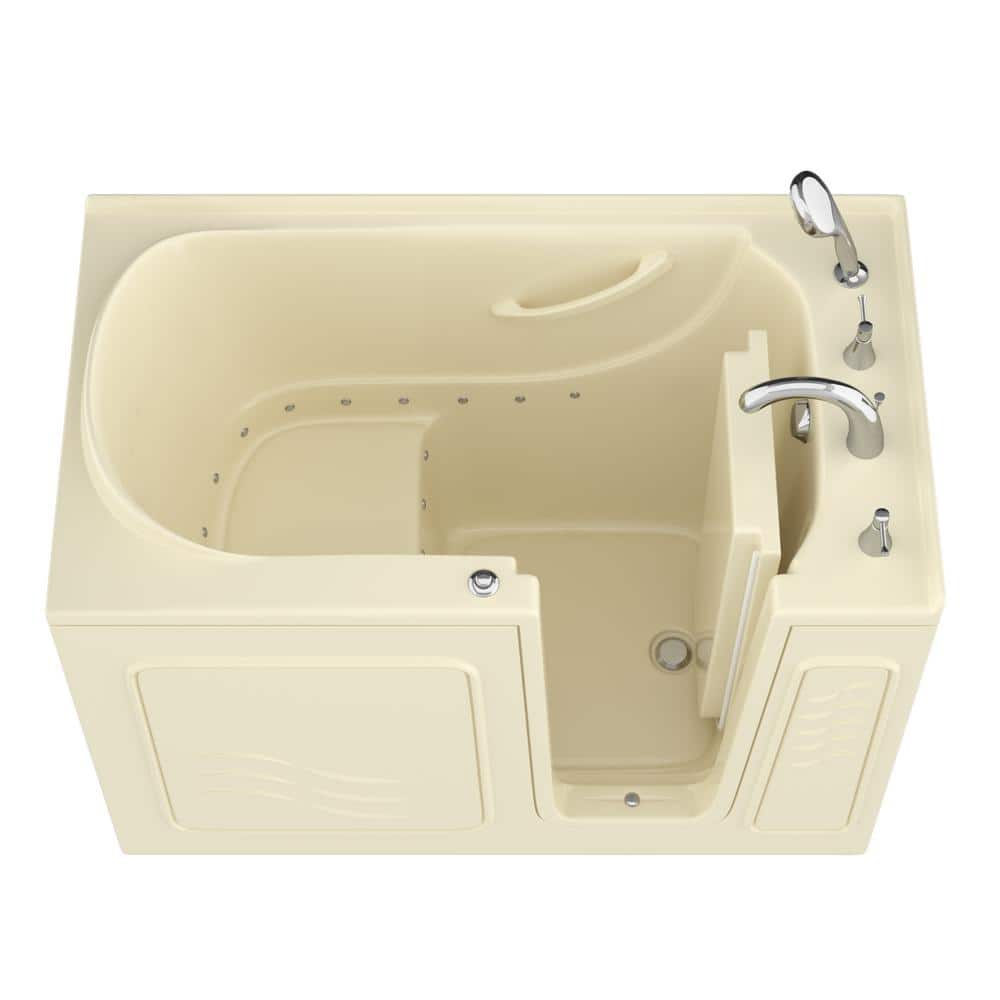 Universal Tubs Safe Economy 53 in. L x 30 in. W Right Drain Walk-In Air ...