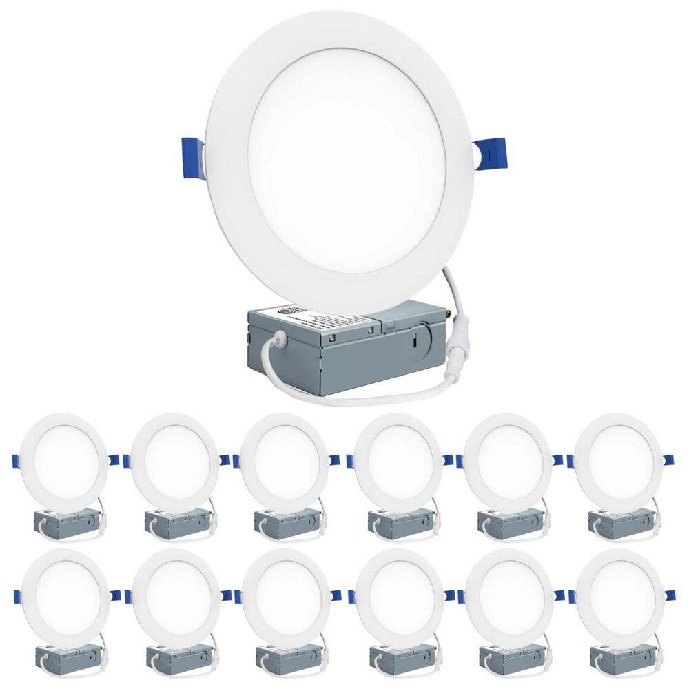 KOAOEIRS 5/6 in. Fire Rated Canless Integrated LED Recessed Light Trim ...