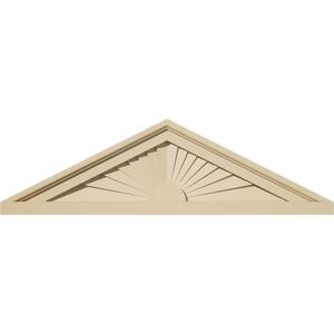 Ekena Millwork 26 in. W x 7-1/2 in. H x 2 in. P Segment Arch 4 Spoke ...