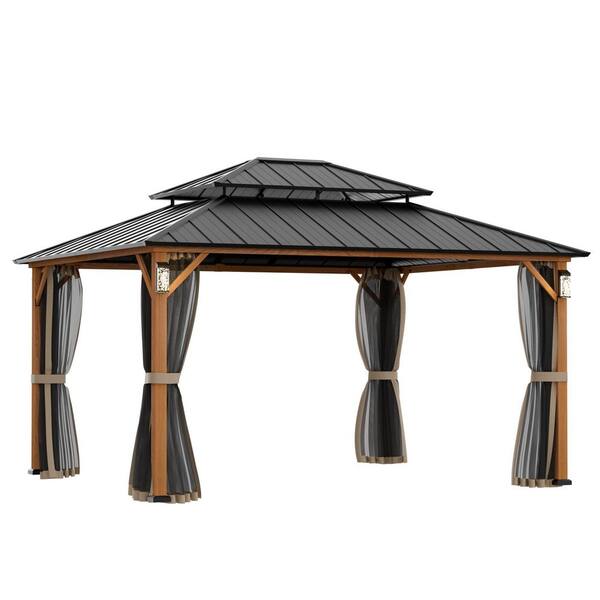 COVERED OUTDOOR OUTDOOR LIVING SPACES Ultra Series 12 ft. x 14 ft ...