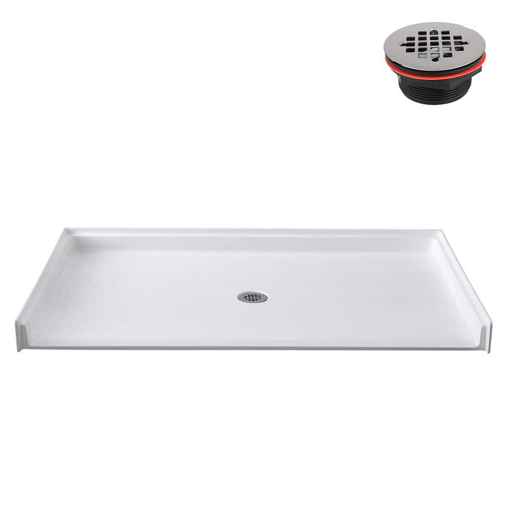 Streamline GB-632-532 62 in. x 38 in. Alcove Acrylic Shower Pan Base in ...