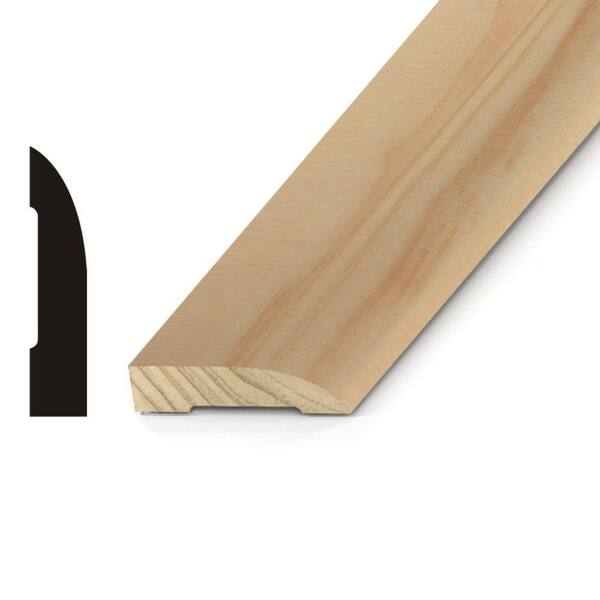 Kelleher Streamline 1/2 in. x 2-1/4 in. Pine Base Moulding P218 - The ...