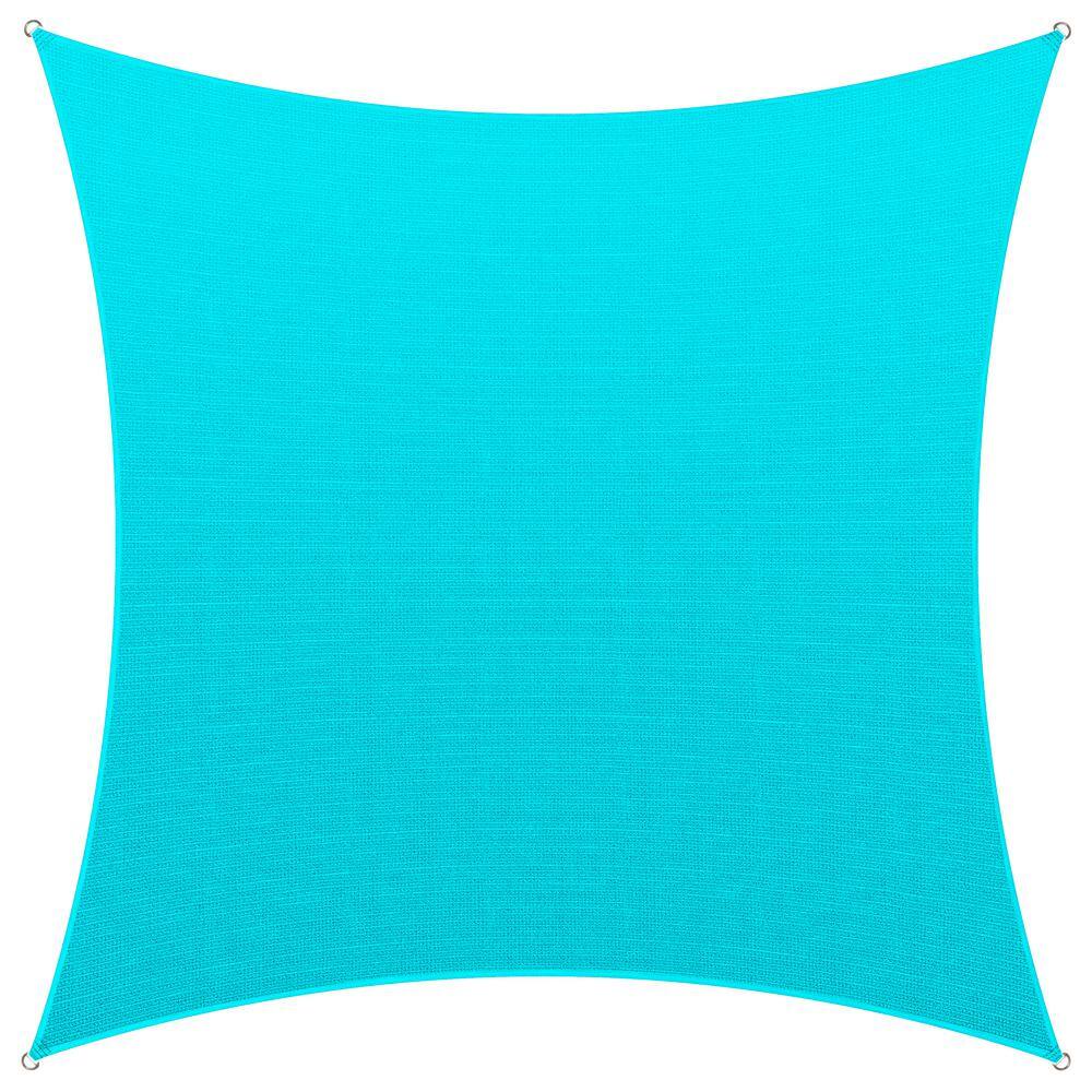 AMGO 10 ft. x 10 ft. Turquoise Square Sail Square-10-Turquoise - The ...