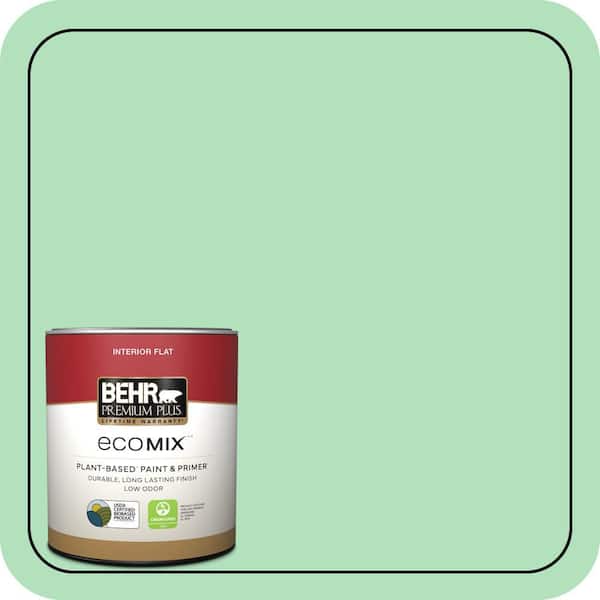 BEHR PREMIUM PLUS 1 qt. #P400-3 Folk Tale Flat EcoMix Plant-Based ...