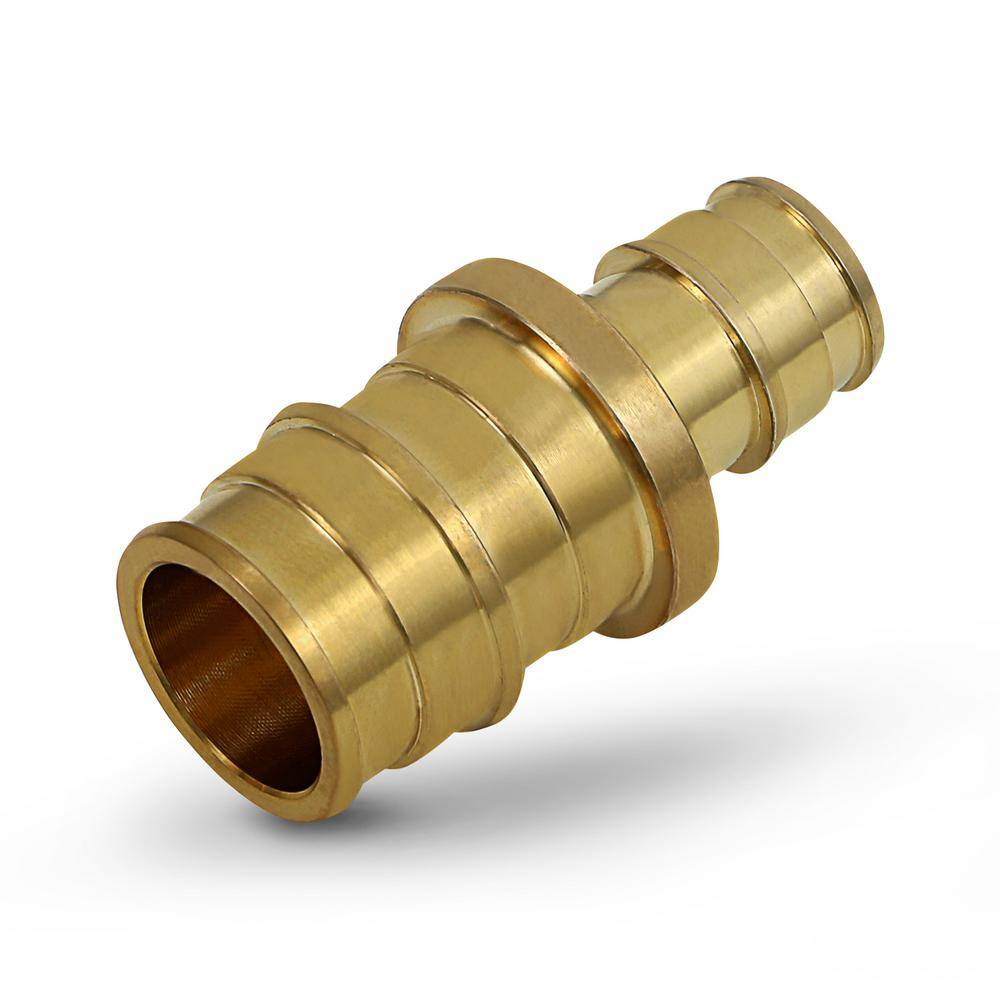 PLUMBFLEX 3/4 in. x 1/2 in. 90° PEX A Expansion Pex Reducing Coupling, Lead Free Brass for Use ...